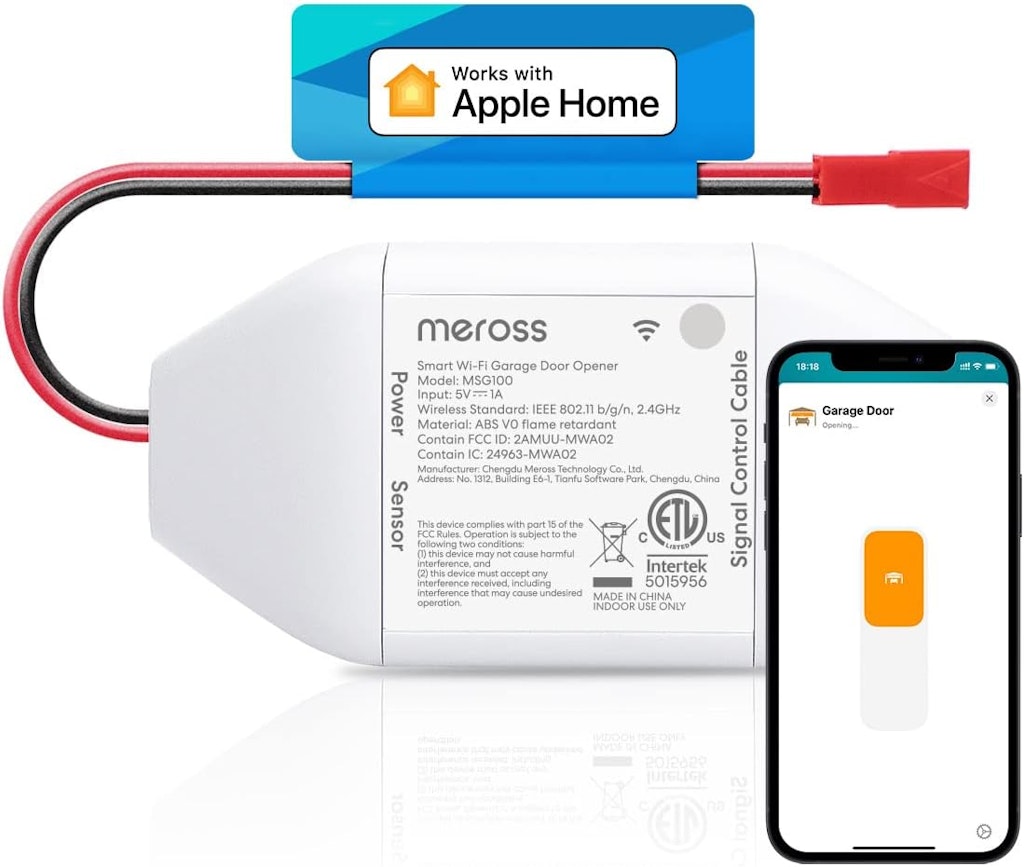 Meross Smart WiFi Garage Door Opener Remote: $40 w/ Prime