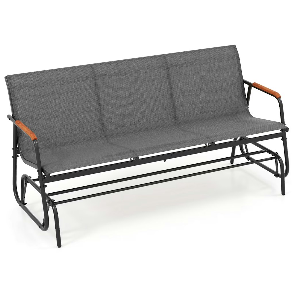 Costway 3-Person Patio Glider Bench: $98