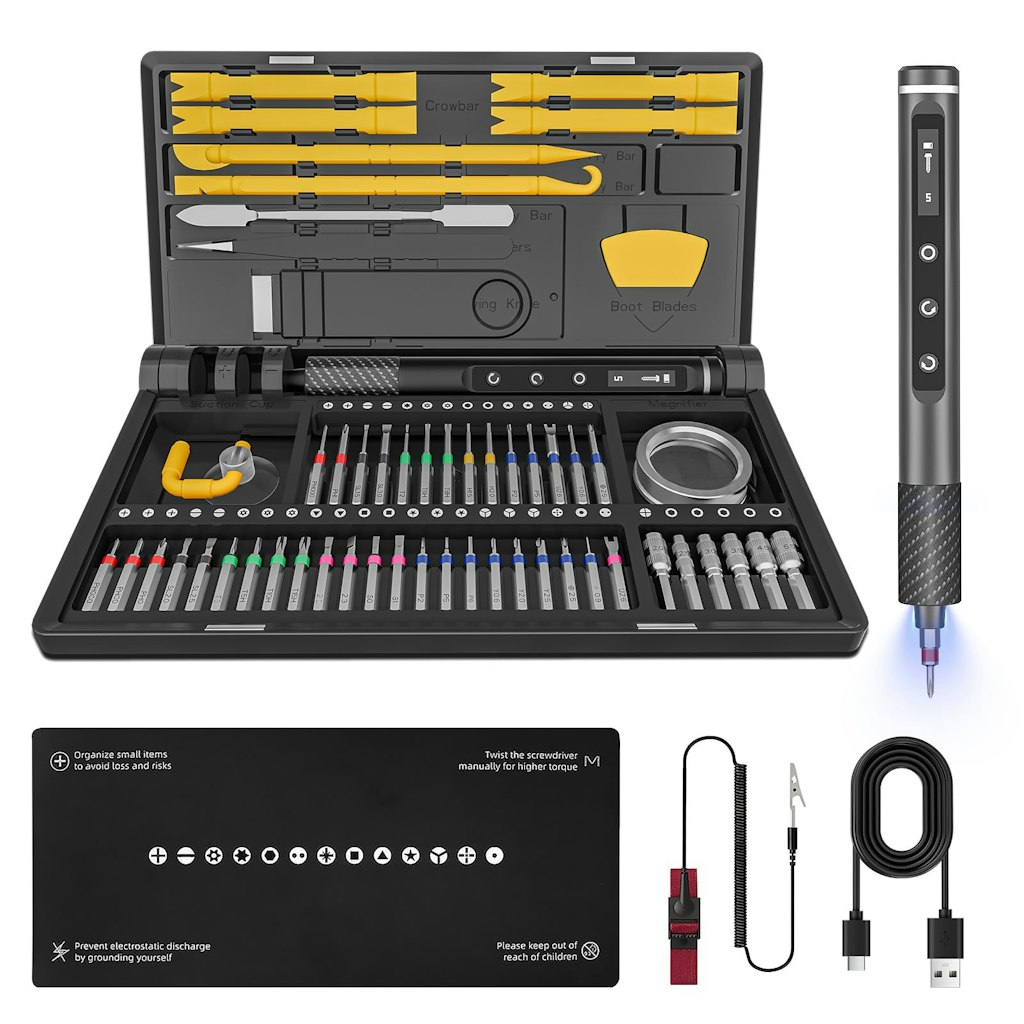 Precision Electric Screwdriver Set: $50