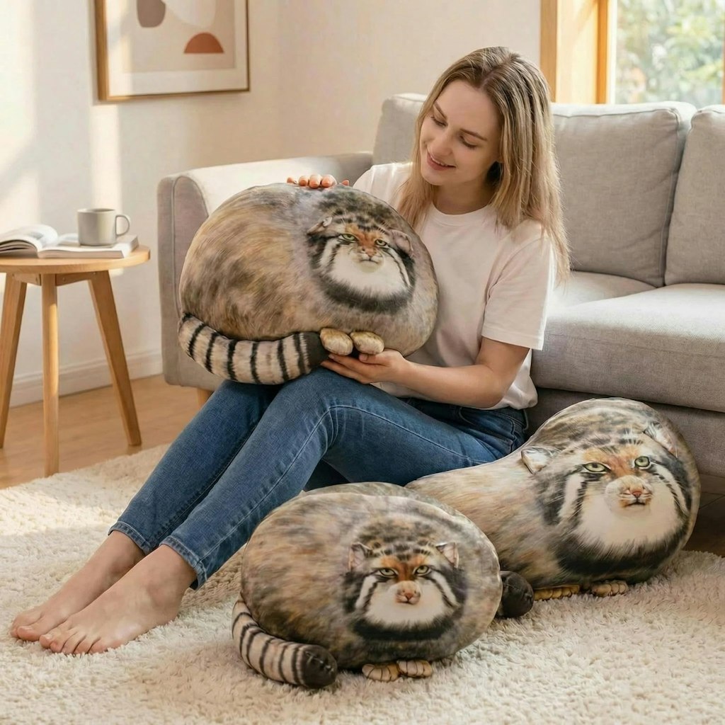 Steppe Cat 50cm Stuffed Animal Pillow: $23 w/ Prime