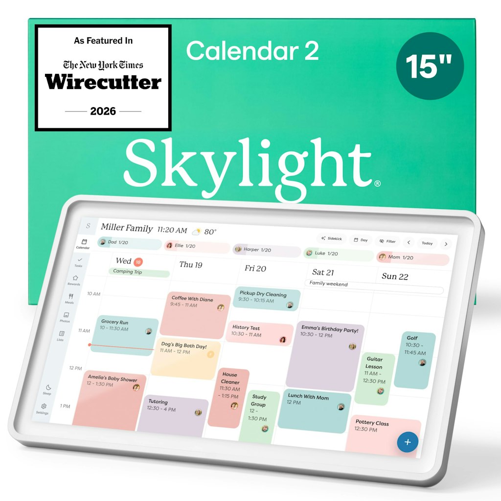 Skylight Calendar 2 15" Full HD Touchscreen Digital Calendar: $290